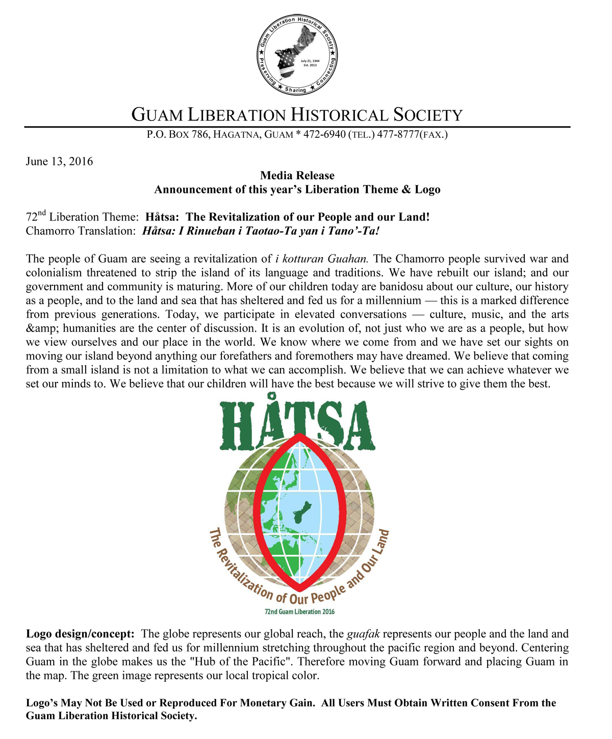 72nd Theme & Artwork | Guam Liberation